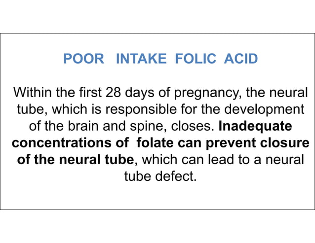 Neural tube defects and the role of folic acid in Lowering the Risk.pdf ...