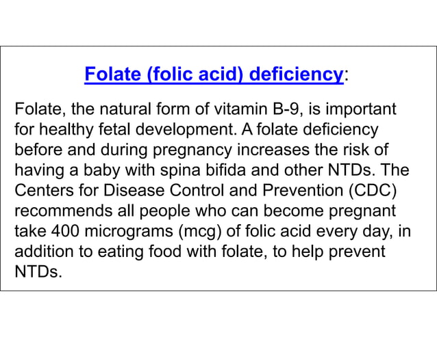 Neural tube defects and the role of folic acid in Lowering the Risk.pdf ...