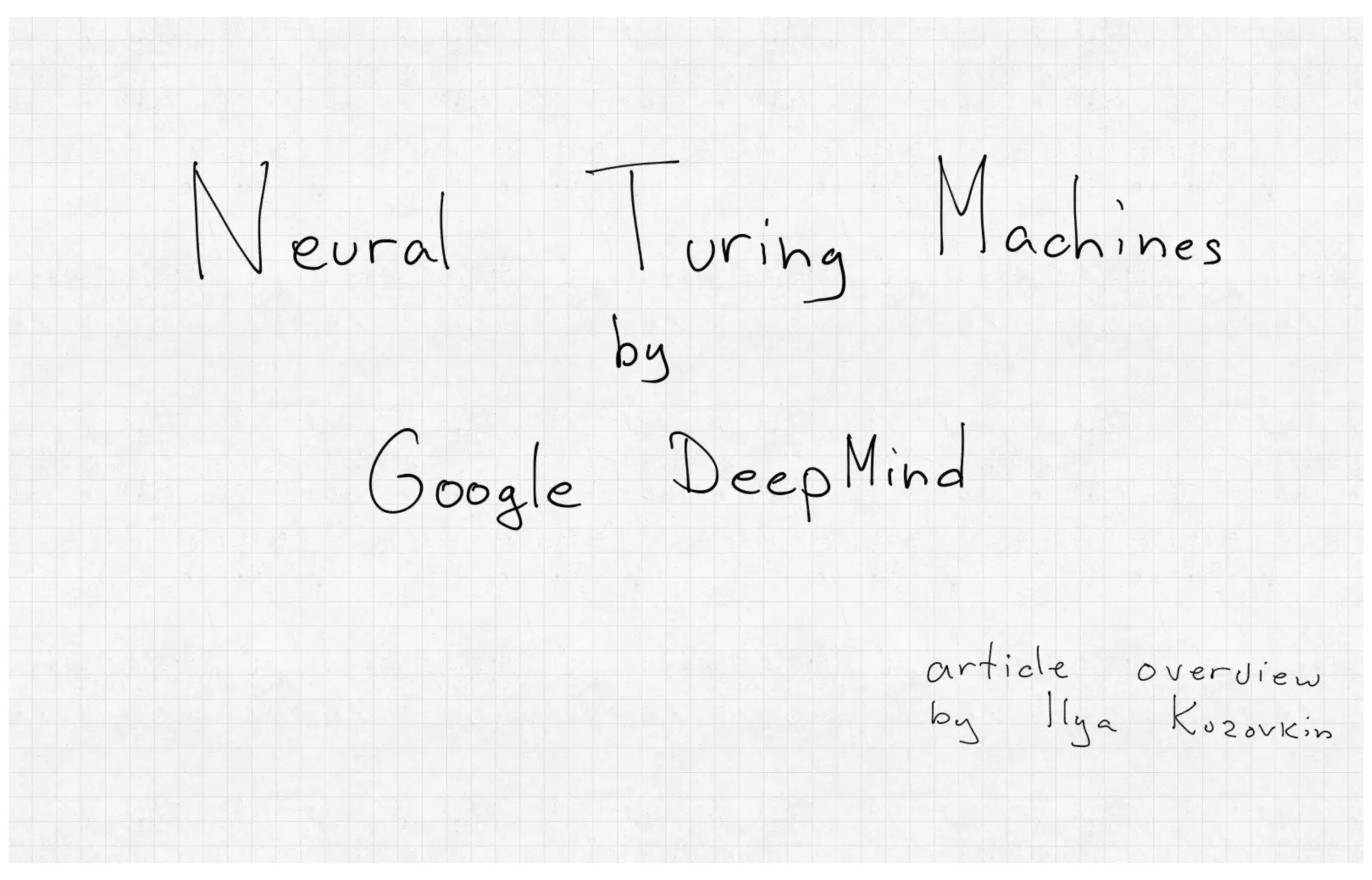 Neural Turing Machines | PPT | Free Download