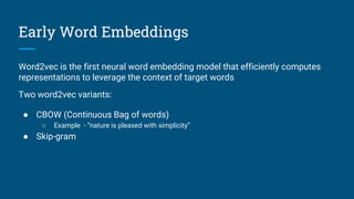 Neural word embedding and language modelling | PPTX | Internet for ...
