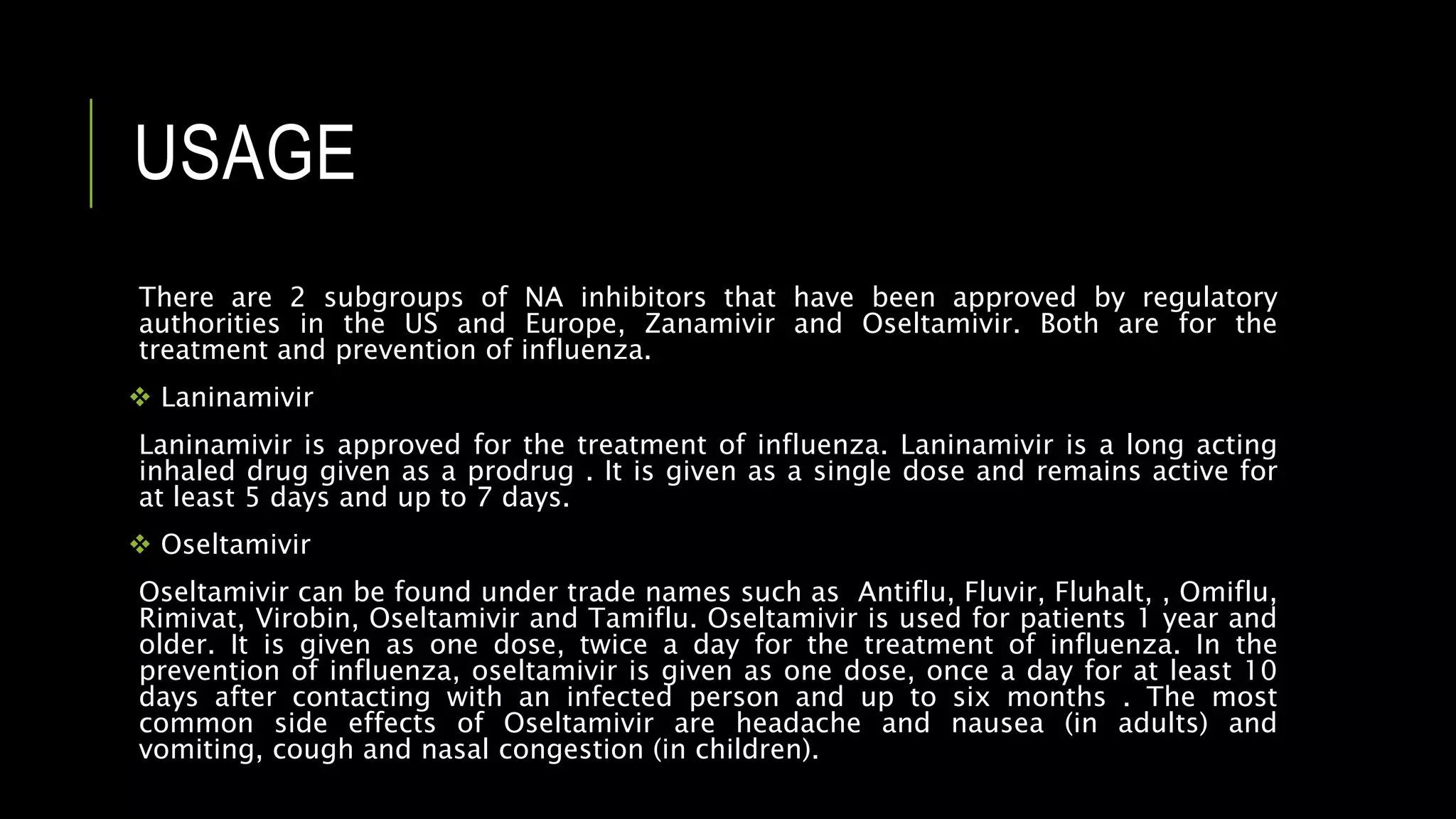 Neuraminidase Inhibitors | PPTX