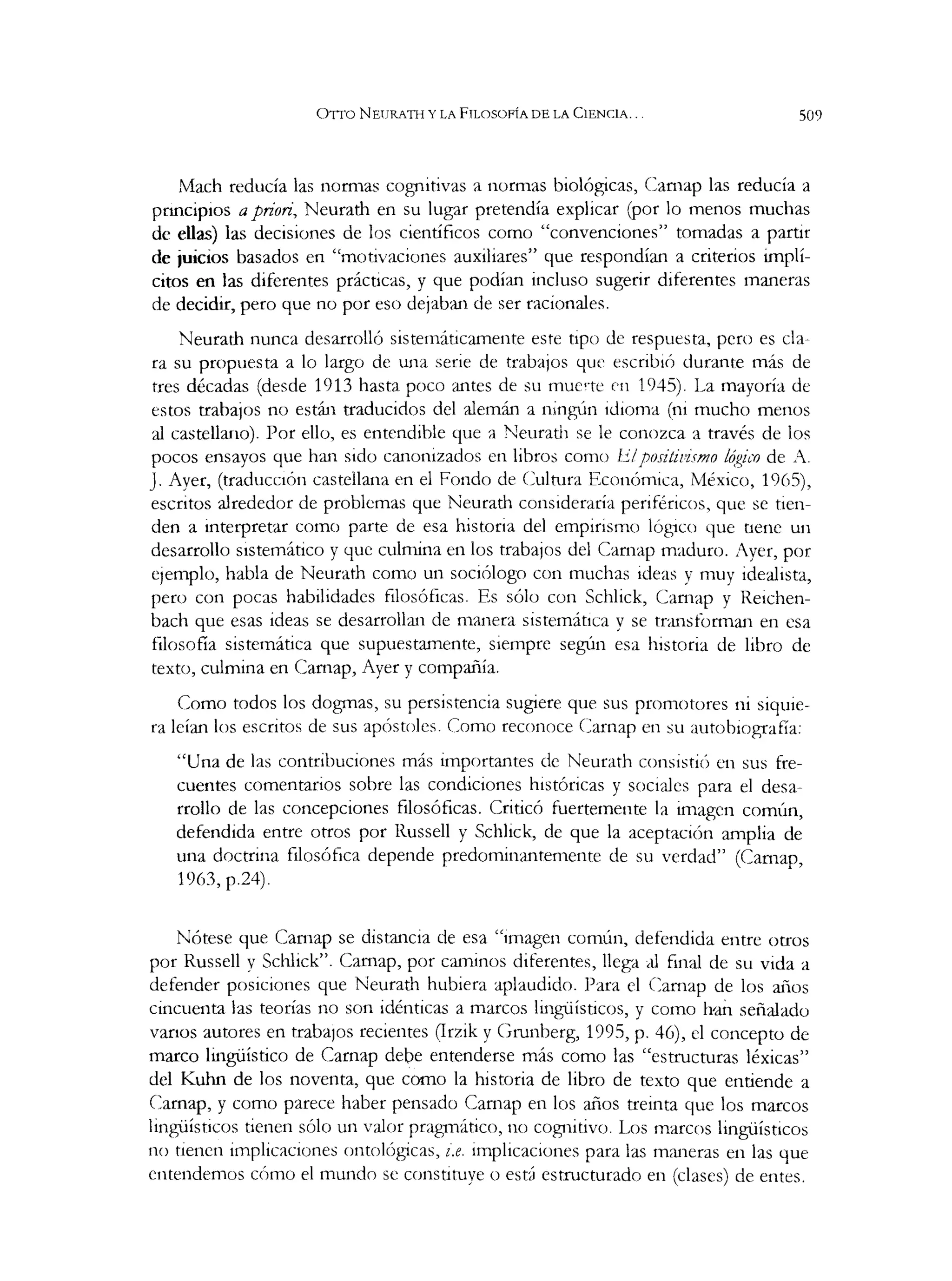 Neurath descartes | PDF