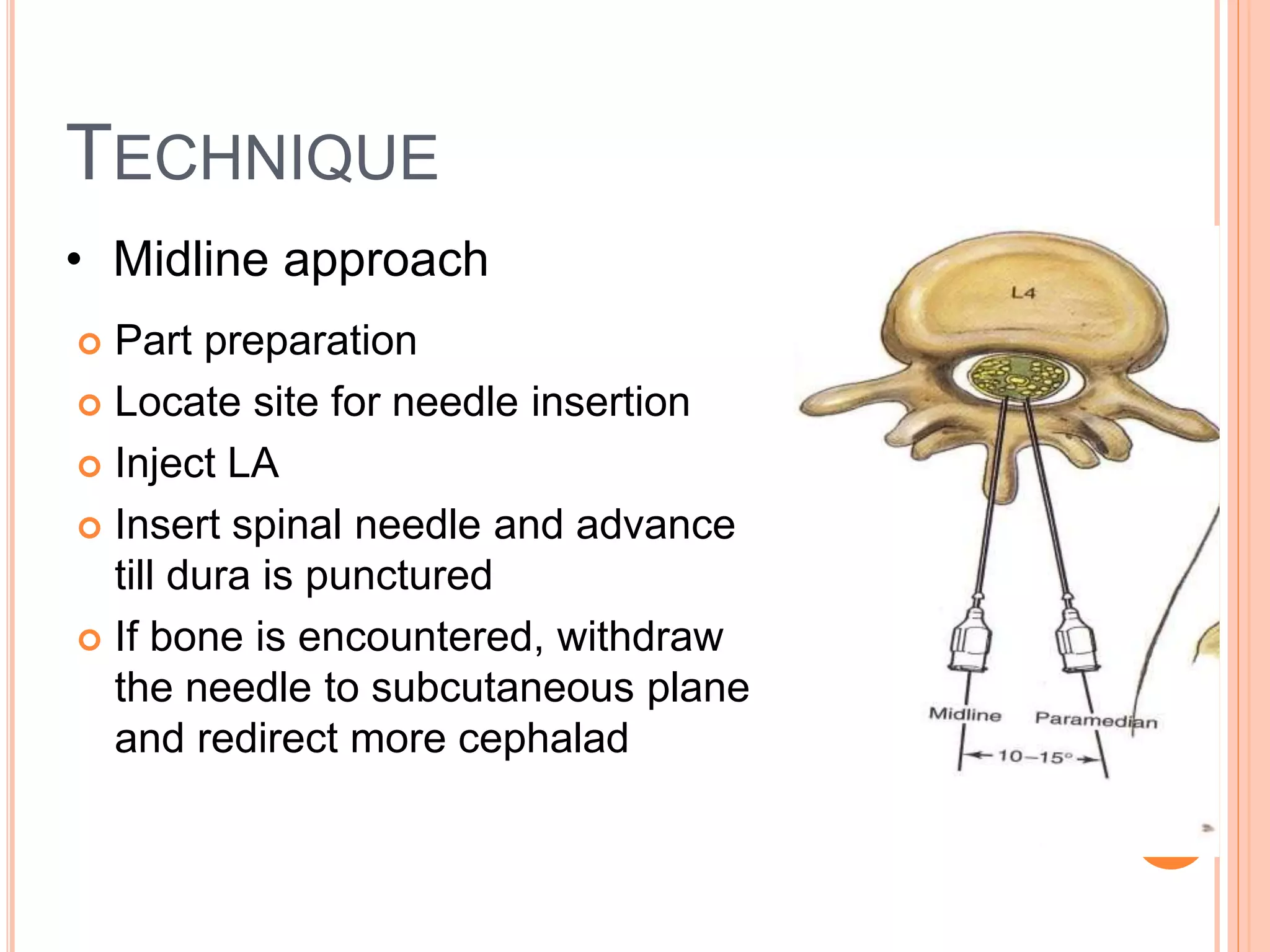 Neuraxial anaesthesia | PPTX