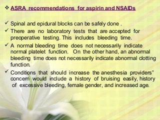 Neuraxial anesthesia and | PPT