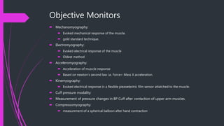 Neurmuscular monitoring | PPTX
