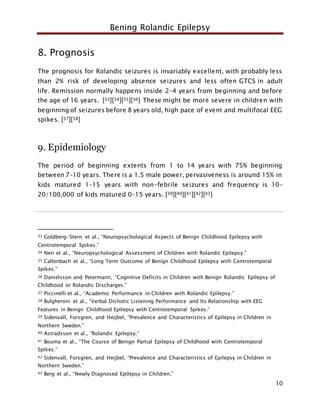 Neurology: Bening Rolandic Epilepsy | PDF