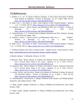Neurology: Bening Rolandic Epilepsy | PDF