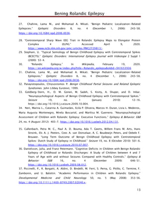 Neurology: Bening Rolandic Epilepsy | DOCX