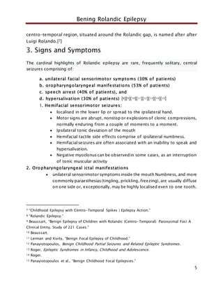 Neurology: Bening Rolandic Epilepsy | PDF