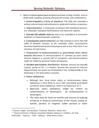 Neurology: Bening Rolandic Epilepsy | DOCX