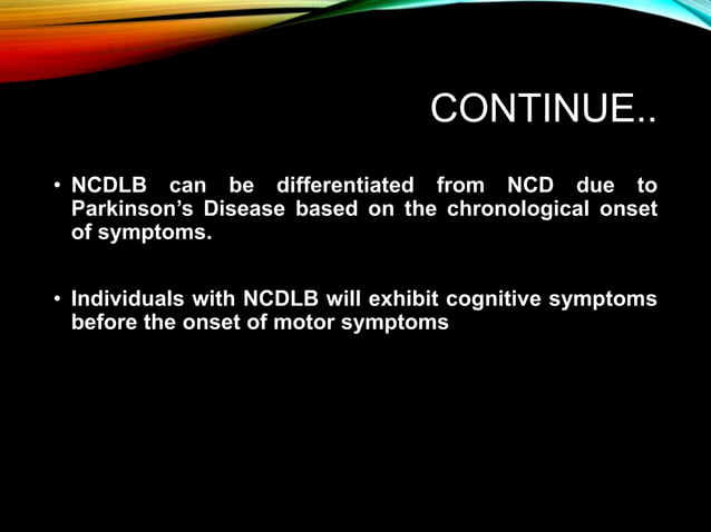 Neuro cognitive disorders | PPTX | Brain and Nervous System Disorders ...