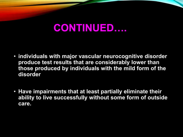 Neuro cognitive disorders | PPTX | Brain and Nervous System Disorders ...