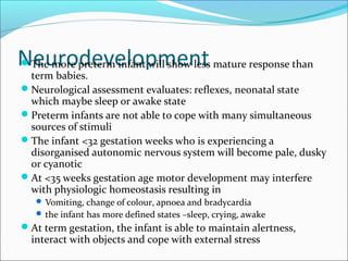 Neuro developmental care in the nicu | PPT