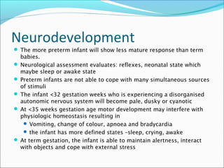 Neuro developmental care in the nicu | PPT