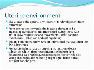 Neuro developmental care in the nicu | PPT