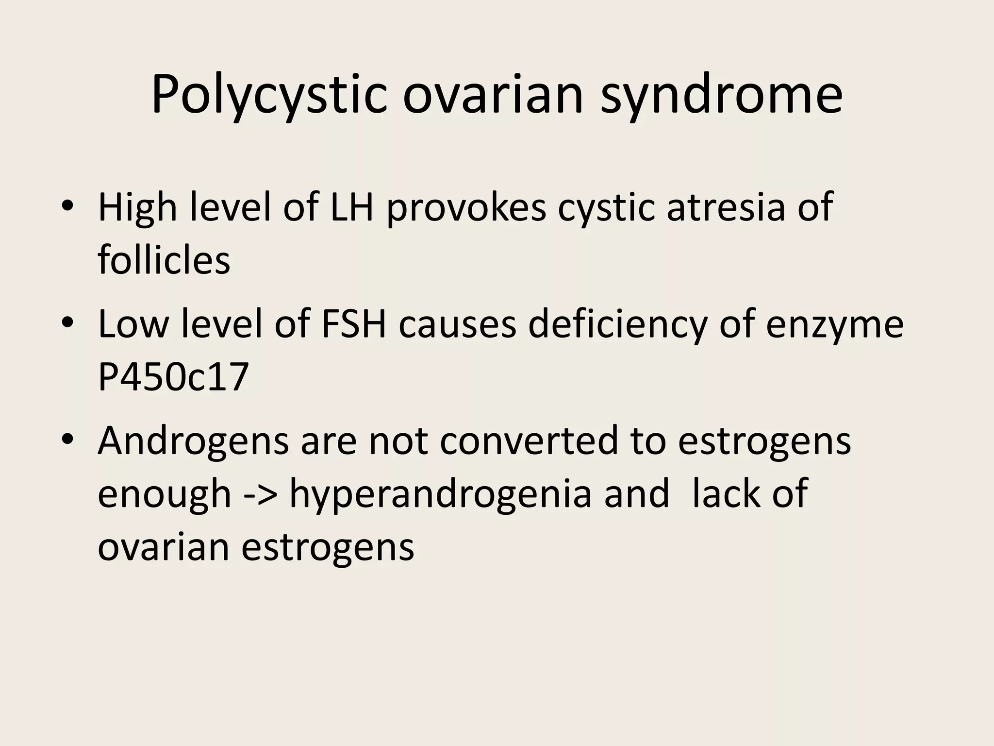 Neuro endocrine syndromes in gynecology | PPTX