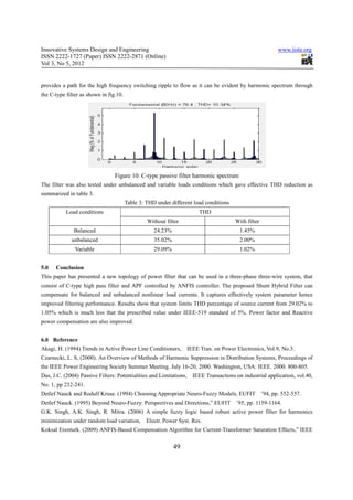 Neuro fuzzy control technique in hybrid power filter for power quality improvement in a three ...