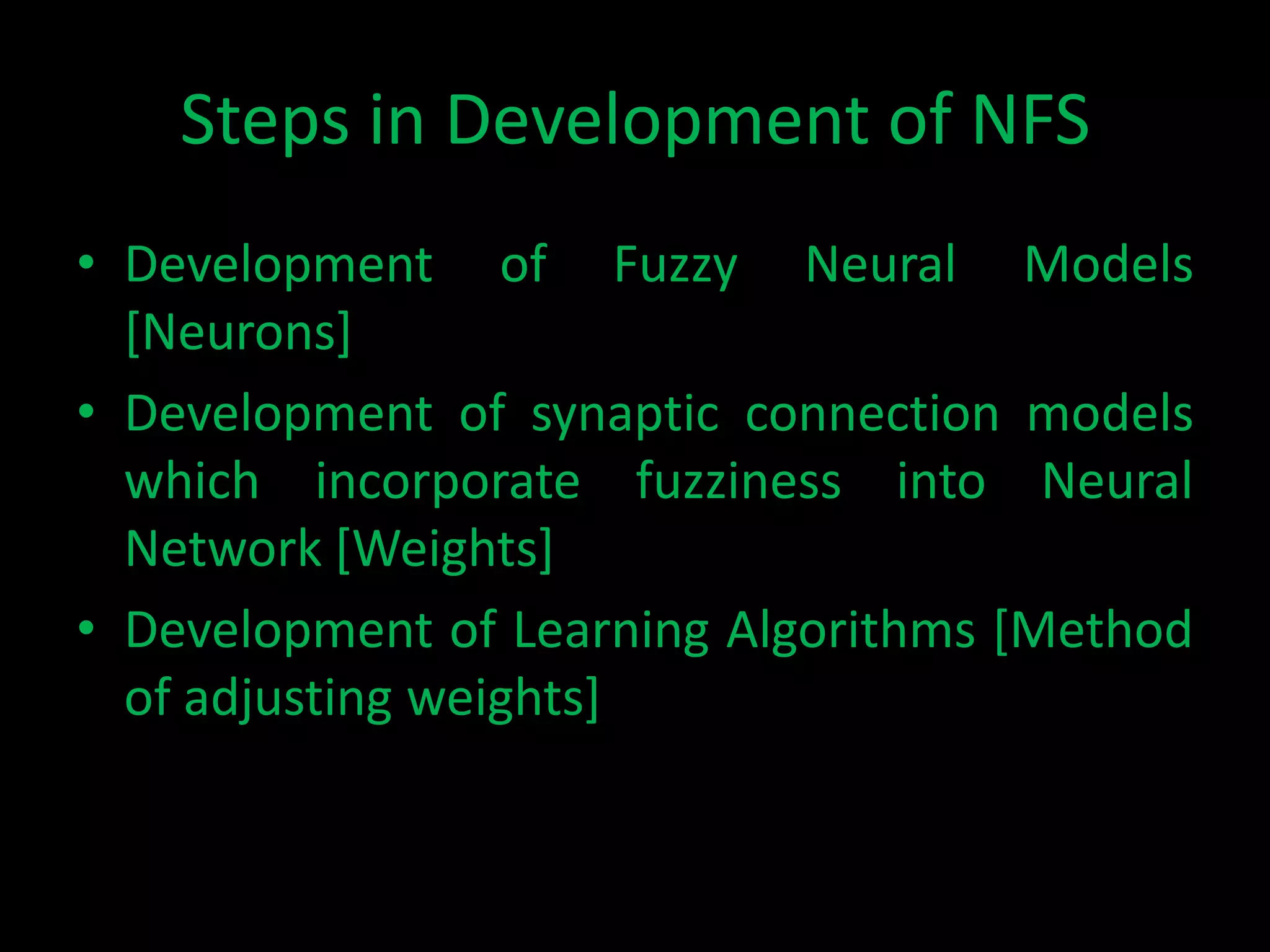 Neuro-fuzzy systems | PPTX