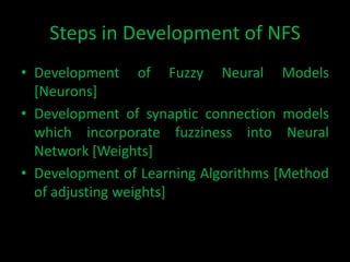 Neuro-fuzzy systems | PPTX