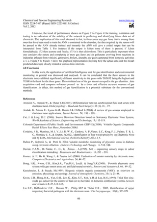 Neuro identification of some commonly used volatile organic compounds using electronic nose | PDF