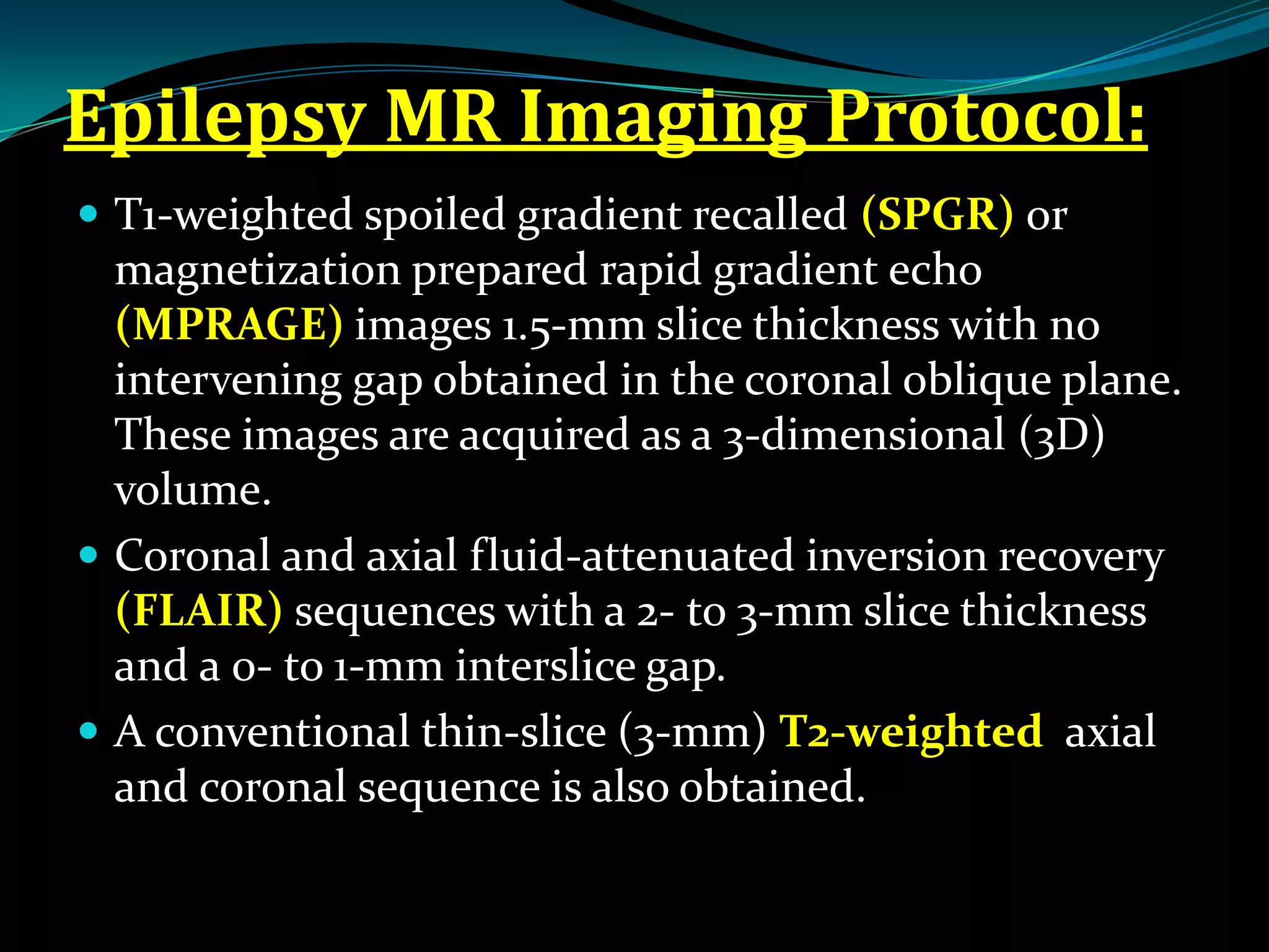 Neuro imaging in epilepsy | PPTX