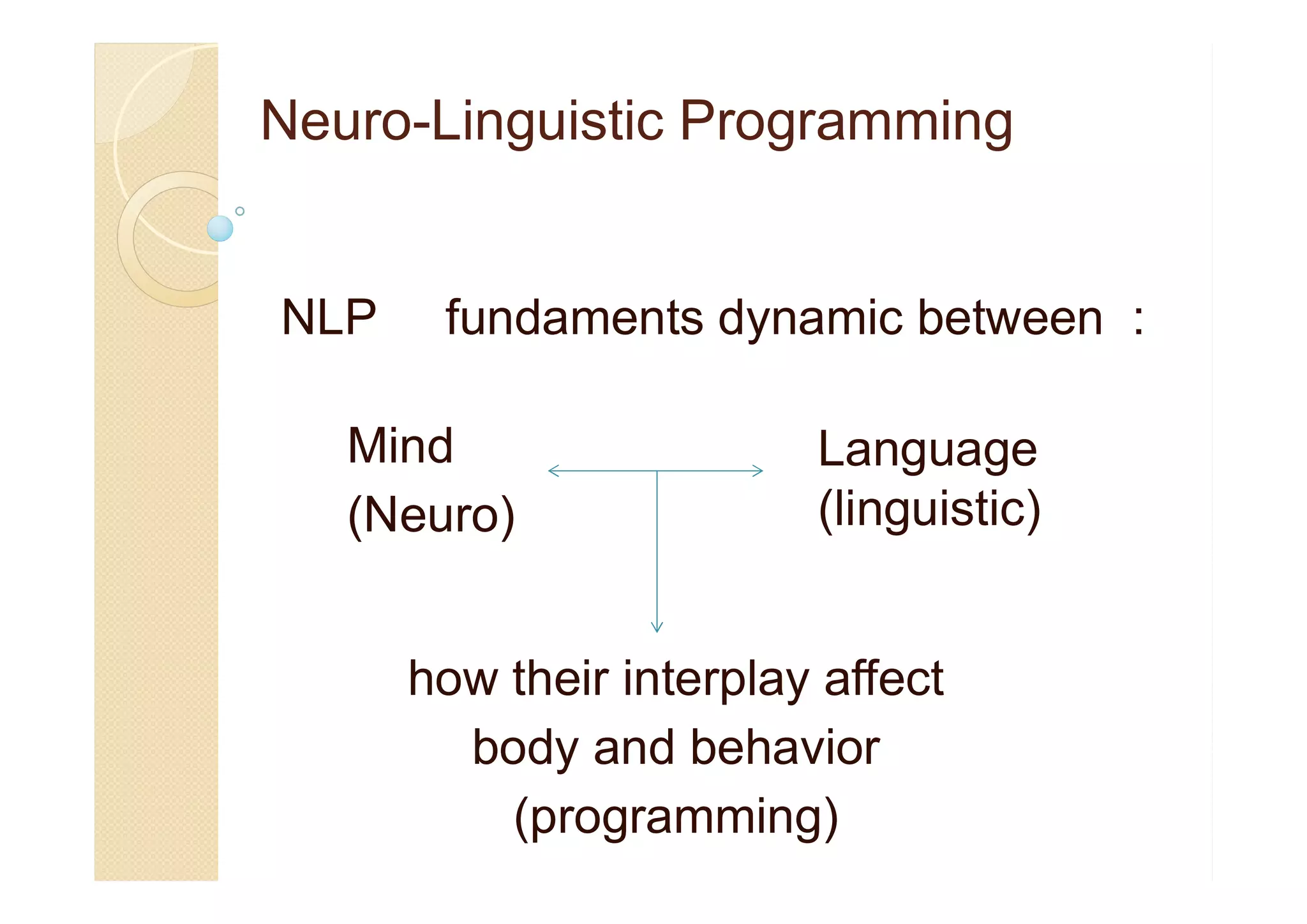 Neuro Linguistic Programming | PDF