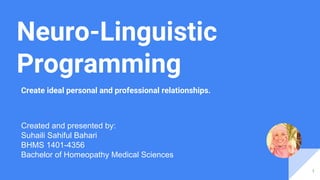 Neuro Linguistic Programming | PDF