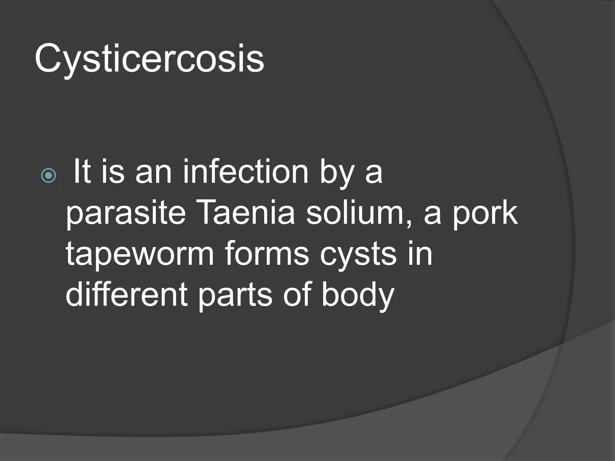 Neuro ocular cysticercosis | PPTX