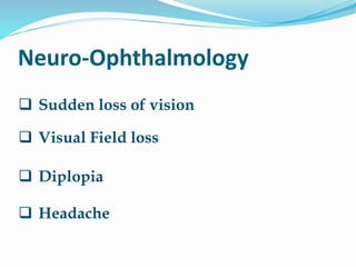 Neuro ophthalmology | PPTX
