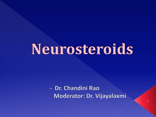 Neuroactive steroids | PPT