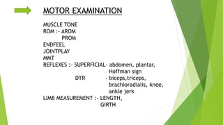 Neuro PT Assessment | PPTX