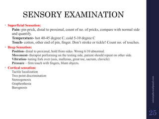 Neuro assessment for physiotherapy .PPTX