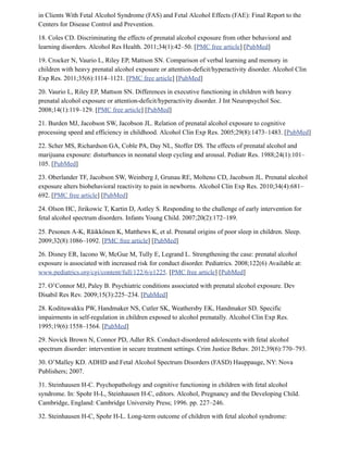 Neurobehavioral disorder associated with prenatal alcohol exposure | PDF