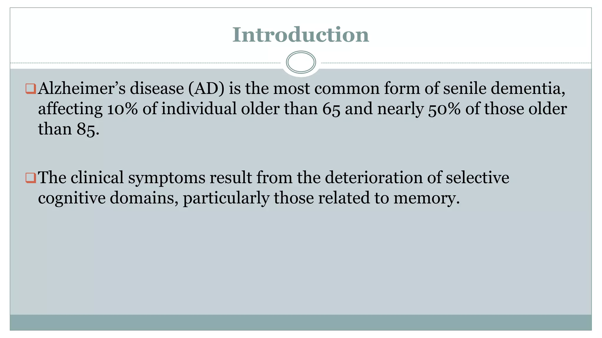 Neurobiological aspects-of-alzheimers-disease | PPTX