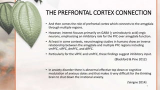 Neurobiological understanding of anxiety disorder | PPTX
