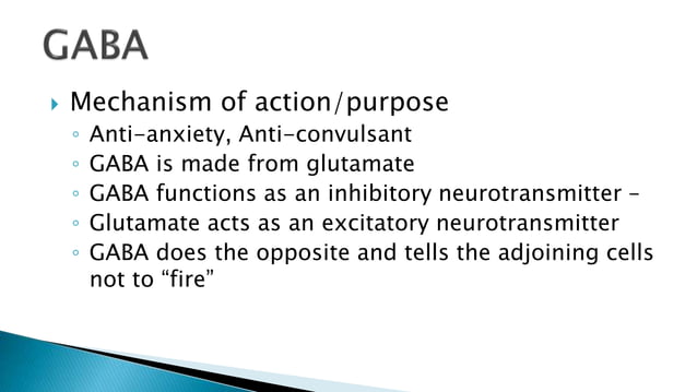 Neurobiology" Understanding Dopamine Serotonin & GABA | PPTX | Brain ...