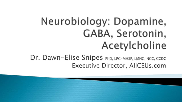 Neurobiology" Understanding Dopamine Serotonin & GABA | PPTX | Brain ...