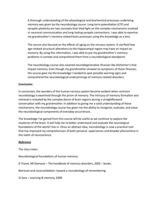 Neurobiology Essay.docx