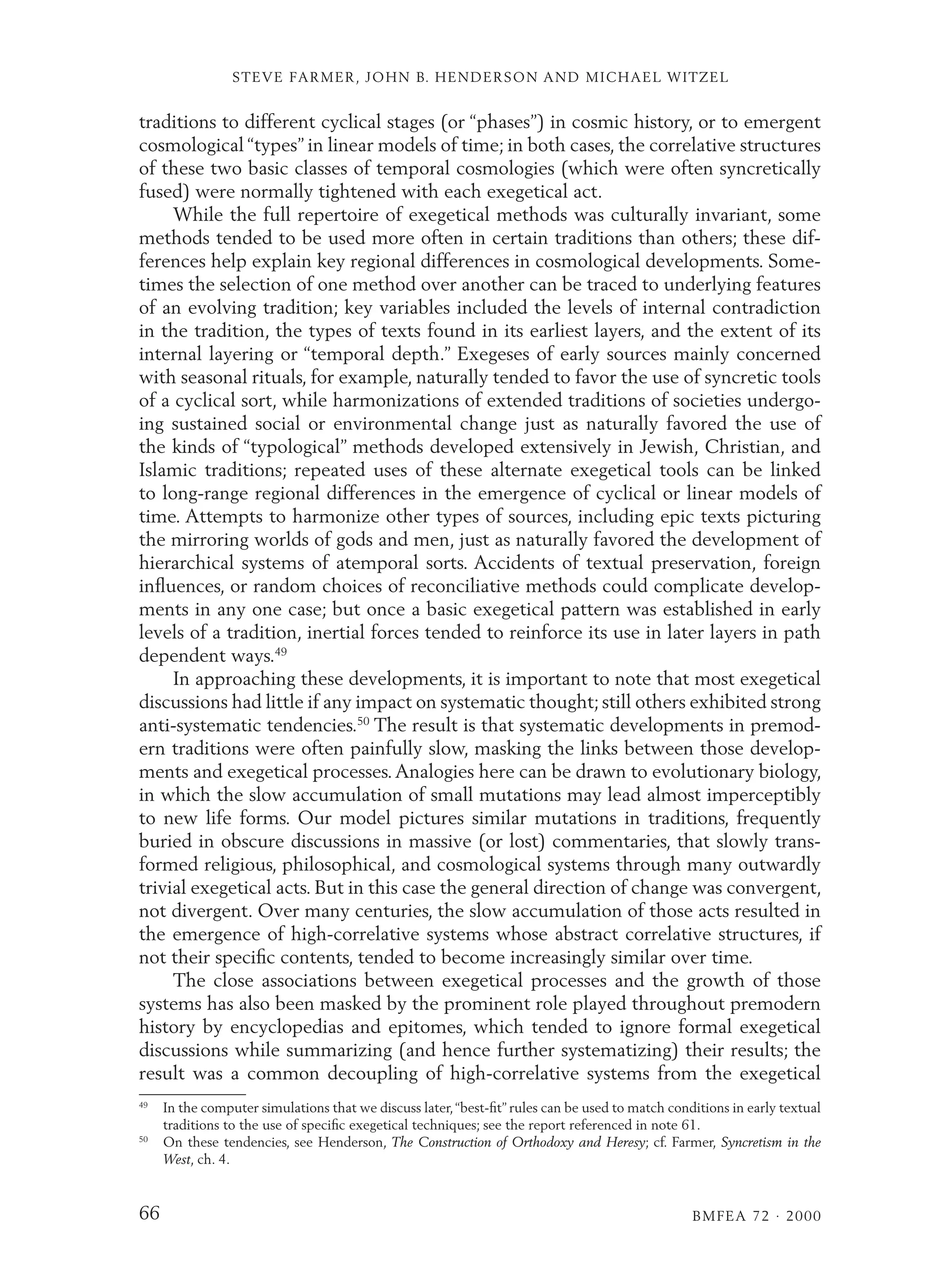 Neurobiology Layered Texts And Correlative Cosmologies — A Cross