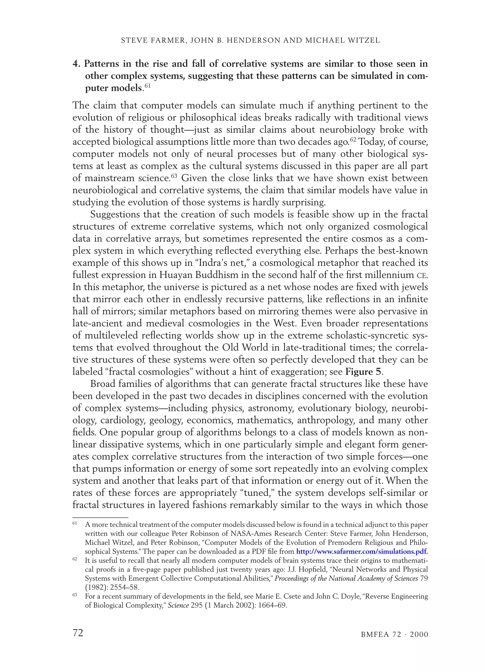 Neurobiology Layered Texts And Correlative Cosmologies — A Cross Cultural Framework For