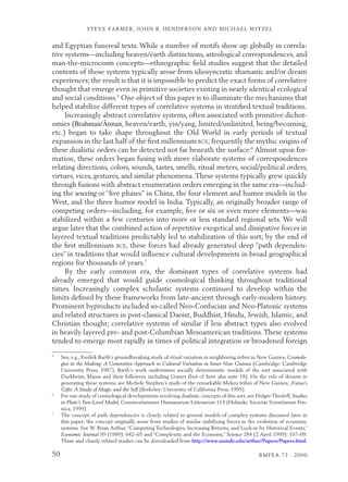 Neurobiology, layered texts, and correlative cosmologies — a cross ...