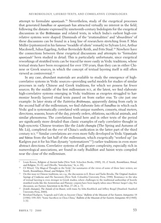 Neurobiology, layered texts, and correlative cosmologies — a cross ...