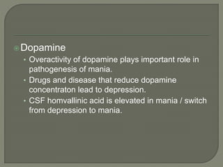 Neurobiology of depression | PPTX