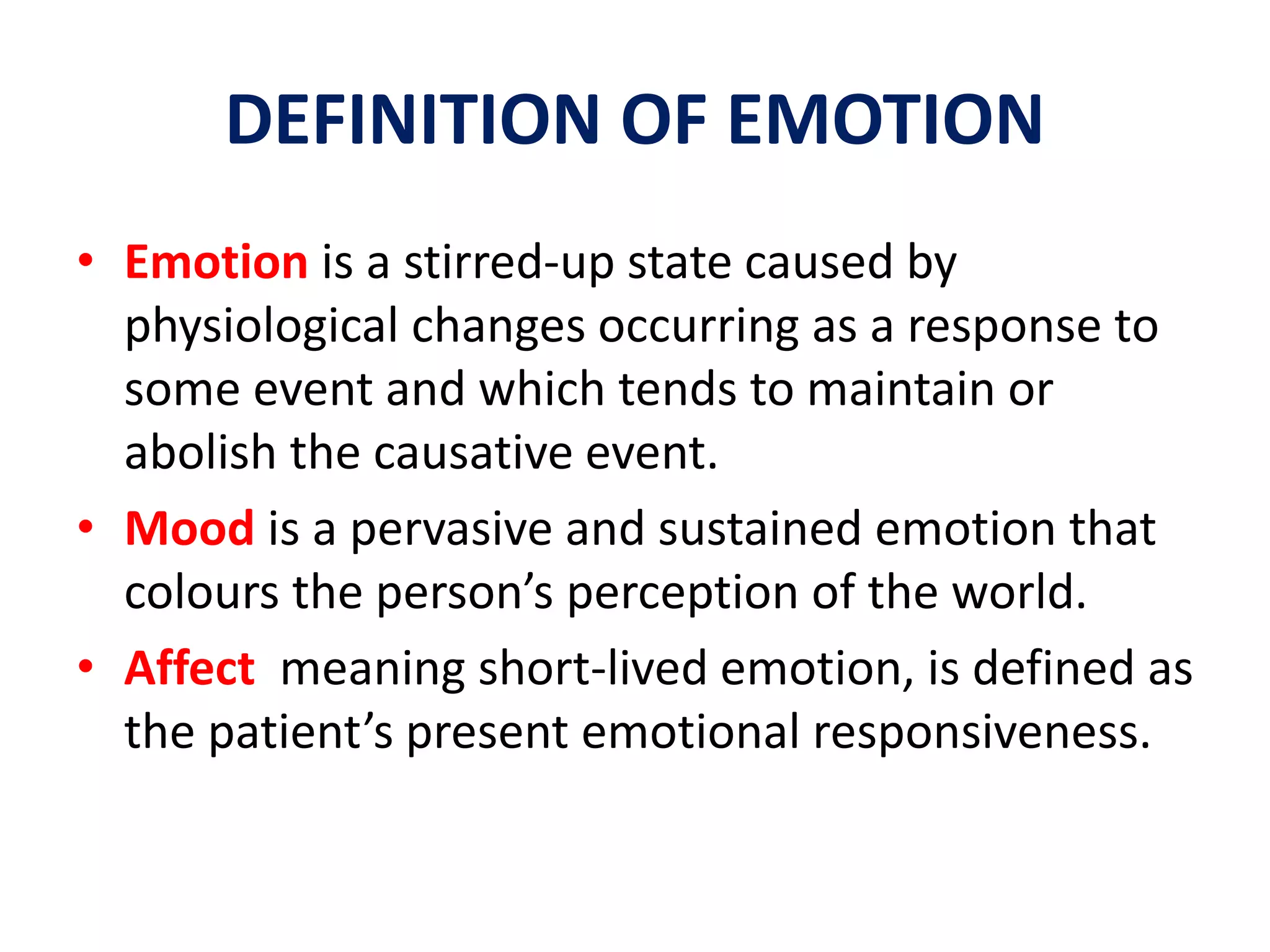 Neurobiology of emotion | PPTX