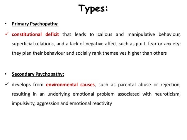 Neurobiology of psychopathic behavior
