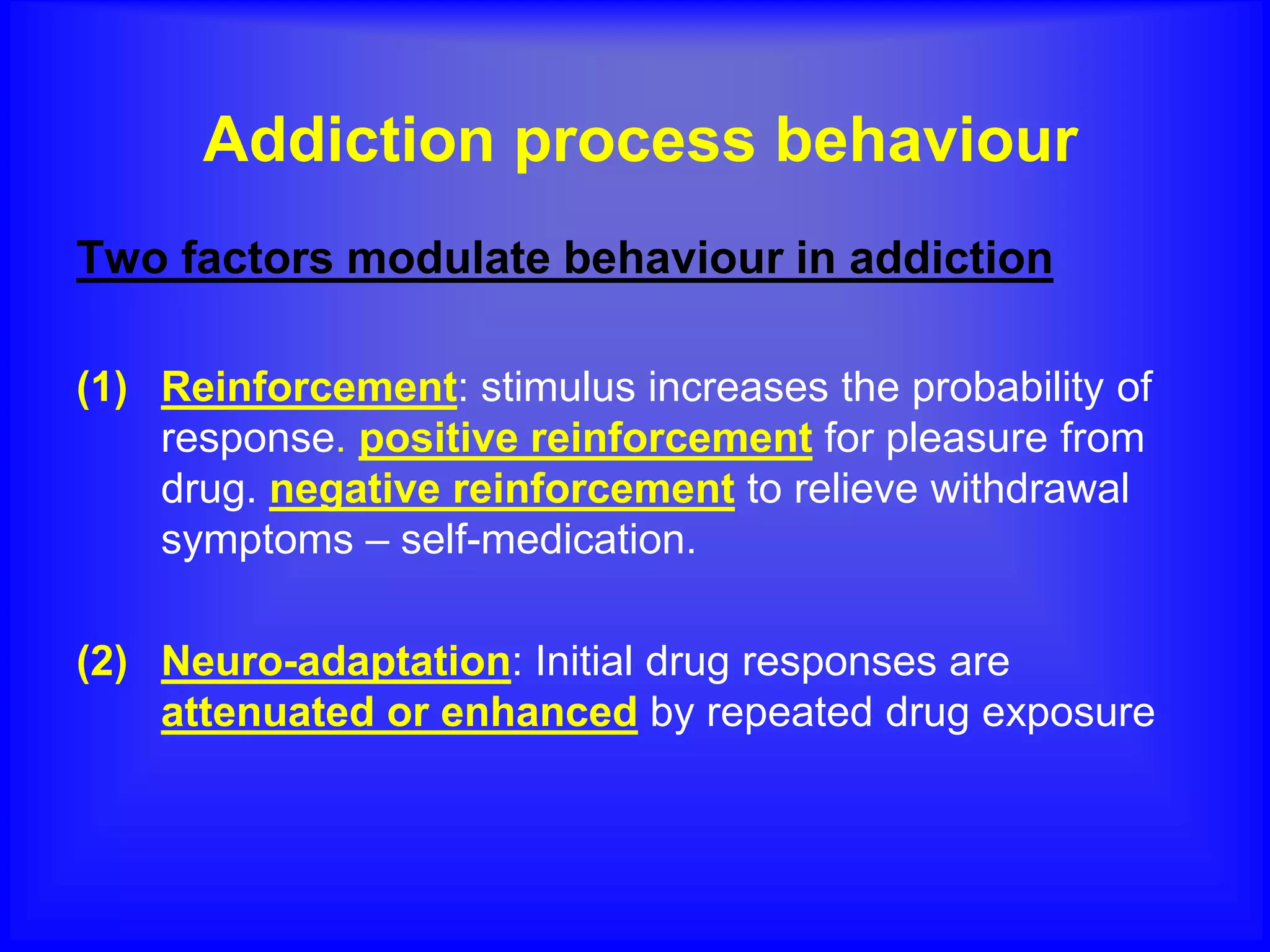 Neurobiology of substance dependence | PPTX