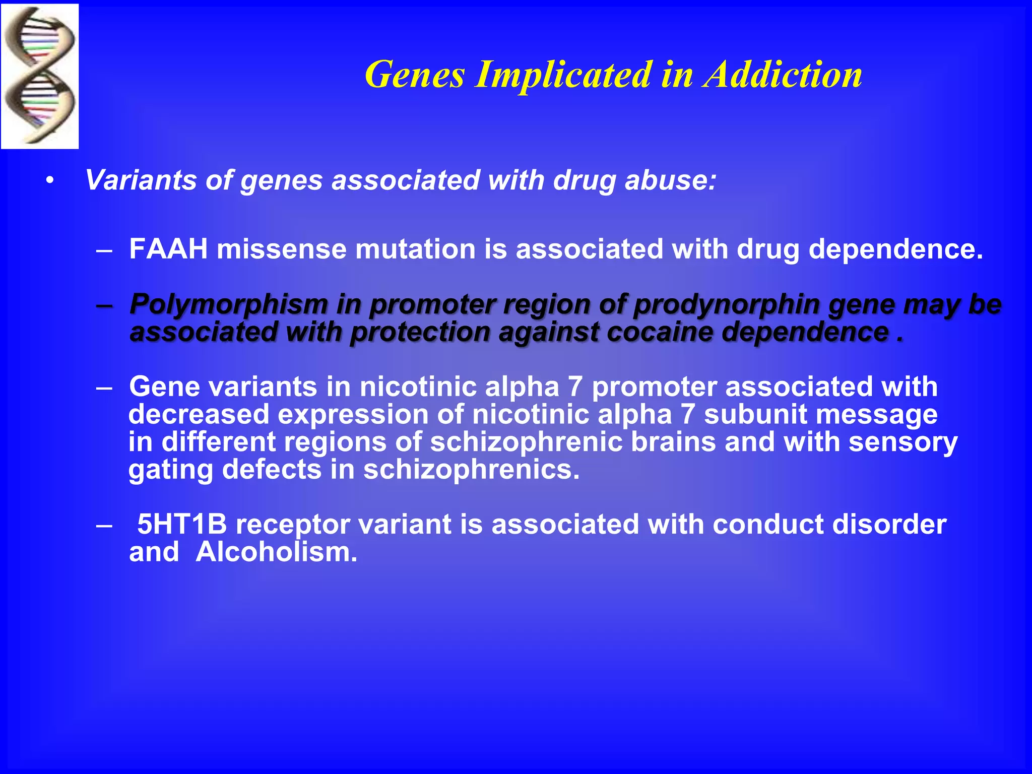 Neurobiology of substance dependence | PPTX