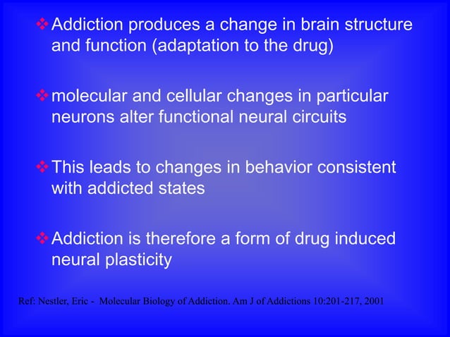 Neurobiology of substance dependence | PPTX | Substance Abuse ...
