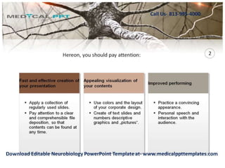 Editable Neurobiology PowerPoint Template | PPT | Free Download