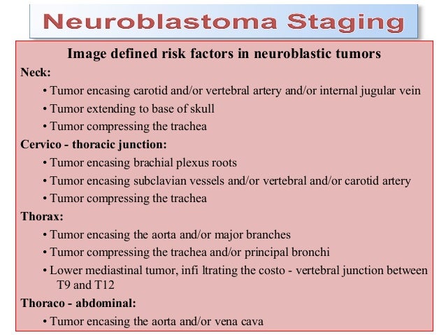 Neuroblastoma presentation